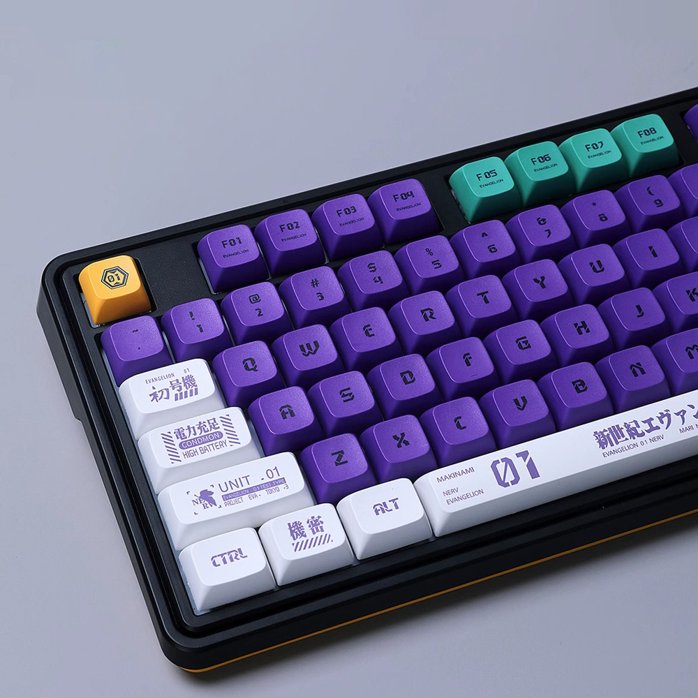 EVA-01 keycaps XDA profile Dye-Sublimation PBT keycap 134key | Shopee ...