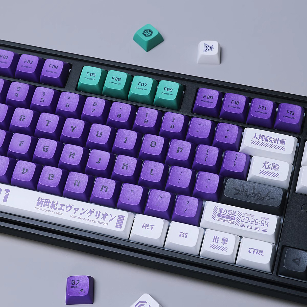 EVA-01 keycaps XDA profile Dye-Sublimation PBT keycap 134key | Shopee ...