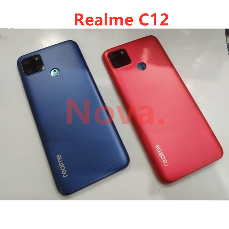 เคสด้านหลัง พร้อมเลนส์กล้อง ปุ่มปรับระดับเสียง สําหรับ Oppo Realme C12 ...