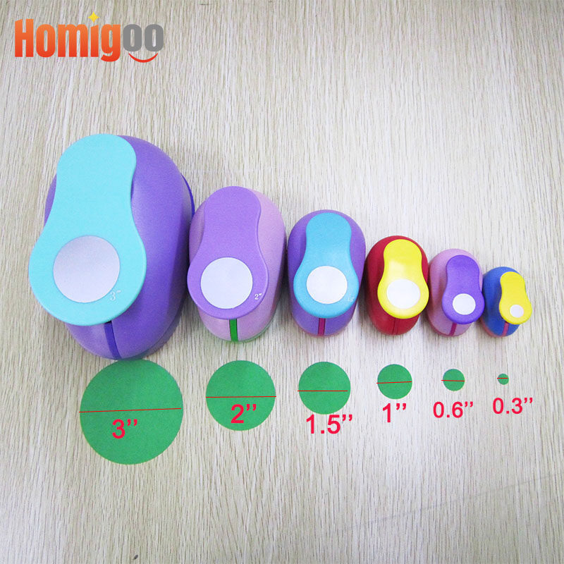 Homigoo 0.3-3 นิ้ว DIY Craft Hole Puncher สําหรับ Scrapbooking Punches ...