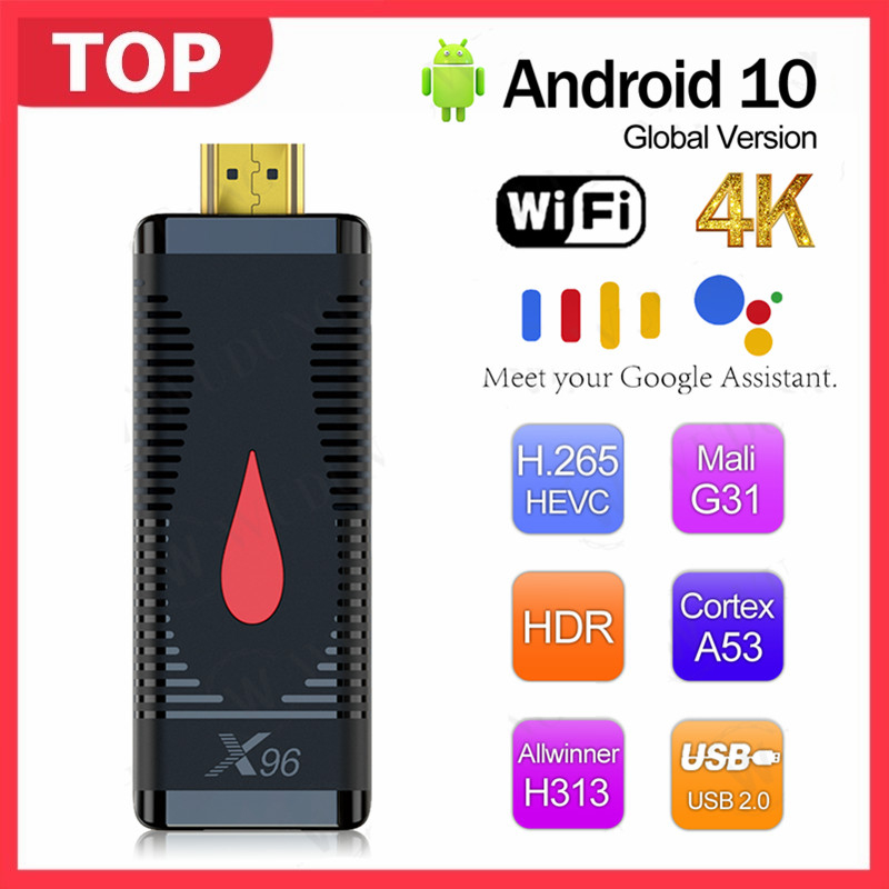 กล่องทีวี X96 S400 Stick 4k Android 10.0 OS 1G 8G / 2G 16G Wifi X96 ...