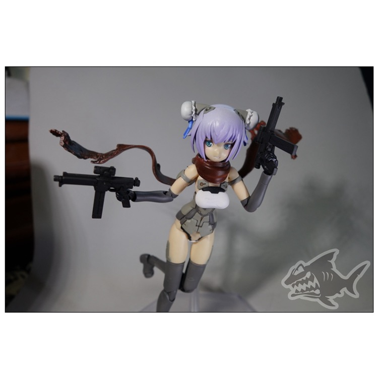 Sh STUDIO 1/12 MEGAMI DEVICE ผ้าพันคอยุทธวิธีผ้าคลุมไหล่ชุดโรงรถเรซิน ...