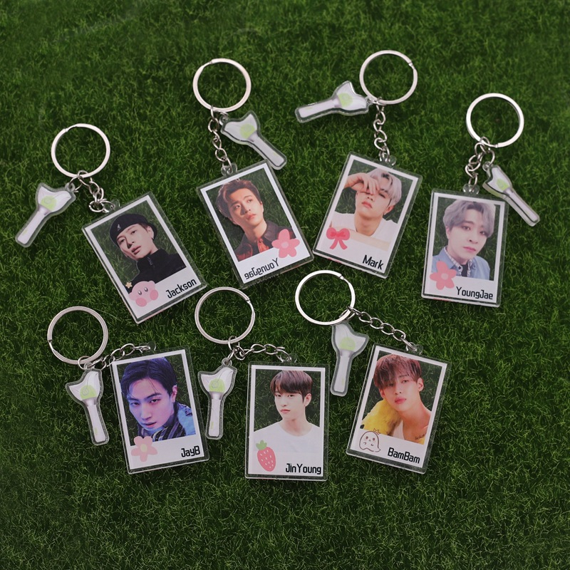 พวงกุญแจ จี้รูปพัด Got7 Wang Jiaer Duan Yien Lin Zai BamBam Park ...