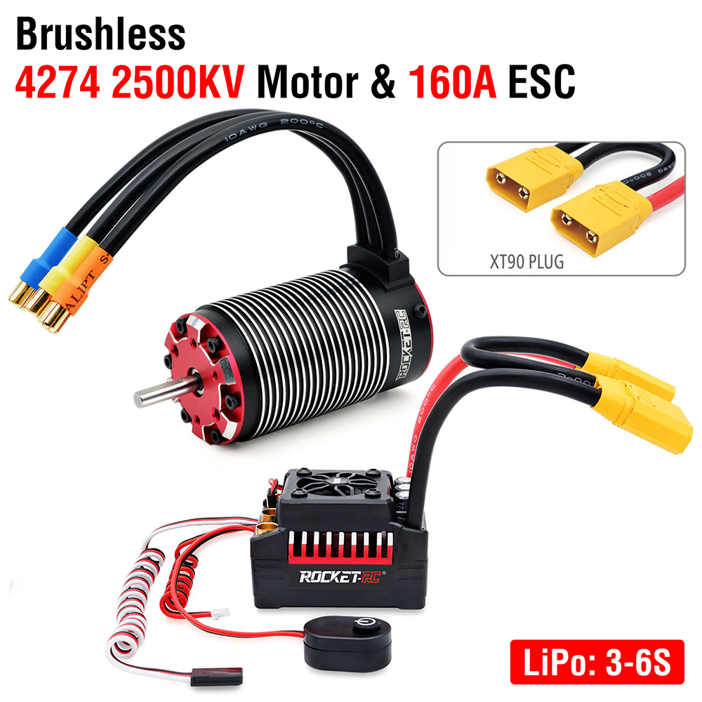 มอเตอร์ไร้แปรงถ่าน ESC Surpass Hobby Rocket-RC Brushless Motor และ ESC ...