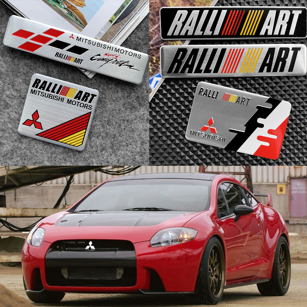 สติกเกอร์อลูมิเนียม รูปตราสัญลักษณ์ RALLIART 3D ดัดแปลง สําหรับติดตก ...
