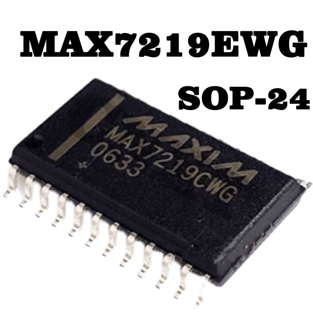 10 ชิ้นเดิม MAX7219, MAX7219CWG, MAX7219EWG SOP24 จอภาพ IC | Shopee Thailand