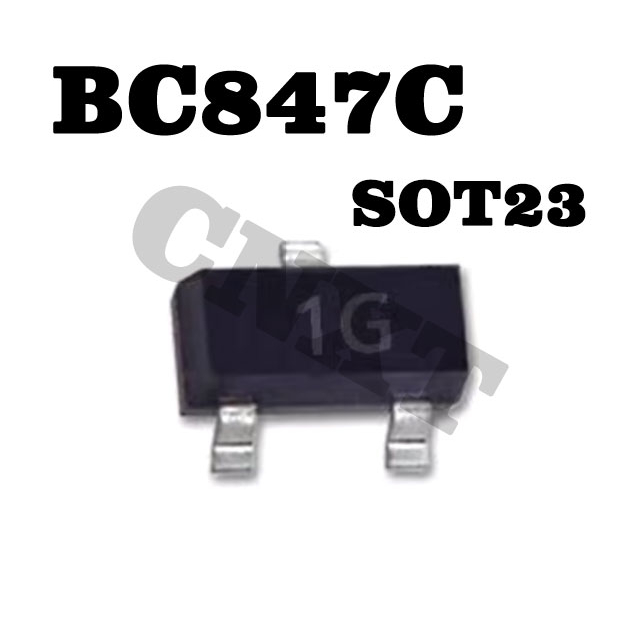100 ชิ้นต้นฉบับใหม่ BC847C BC847 หน้าจอไหม 1G SOT-23 Triode Transistor ...