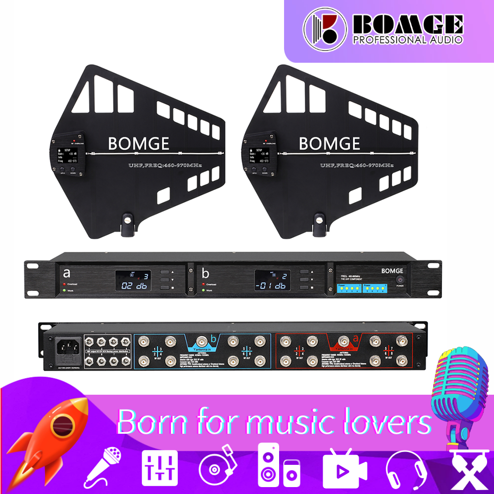Bomge 16 ช่อง 500M / 1640.Uhf ตัวแยกเสาอากาศสัญญาณโคแอกเชียล 450-1000MHZ RF BNC-BNC 16 กลุ่ม ...