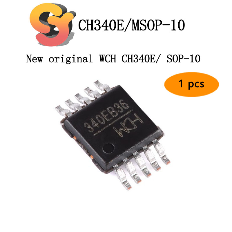 ชิป CH340E MSOP-10 USB เป็นพอร์ตอนุกรม CH340 1 ชิ้น | Shopee Thailand