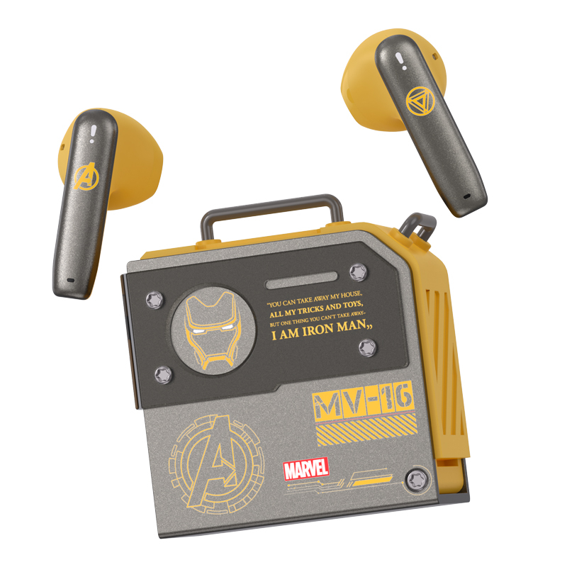 Marvel MV16 หูฟังบลูทูธไร้สาย ระบบสัมผัส ลายนิ้วมือ ความล่าช้าต่ําพิเศษ ...