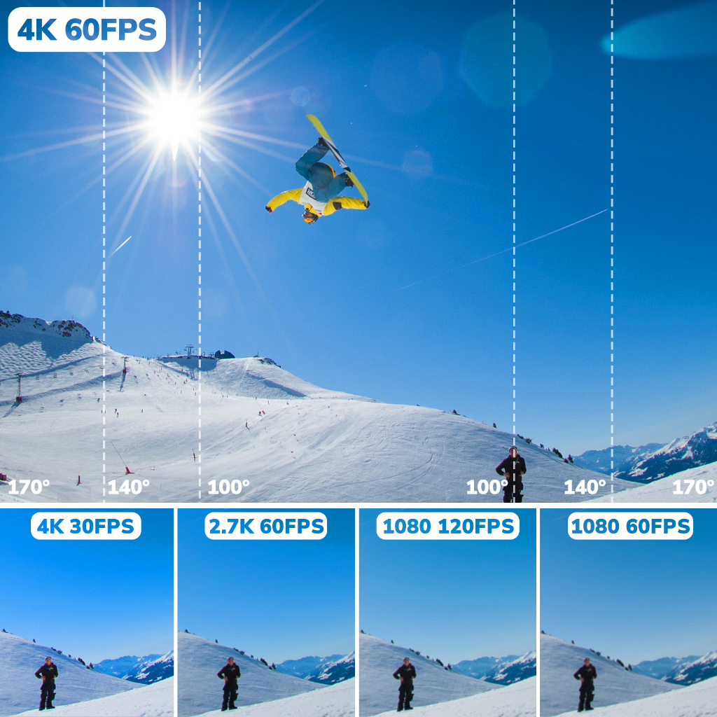 SJCAM SJ8Pro Action Camera 4K60fps SJ8 หน้าจอคู่ กล้องแอคชั่น | Shopee ...