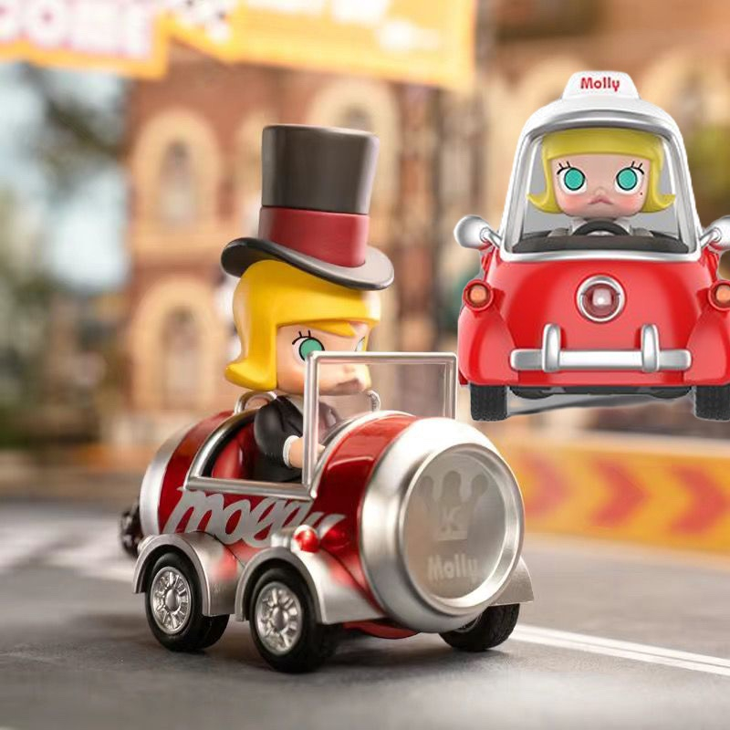 ของแท้ Popmart Pop Car Super Track Series ซ่อนmolly mini taxi/แน่ใจ ...