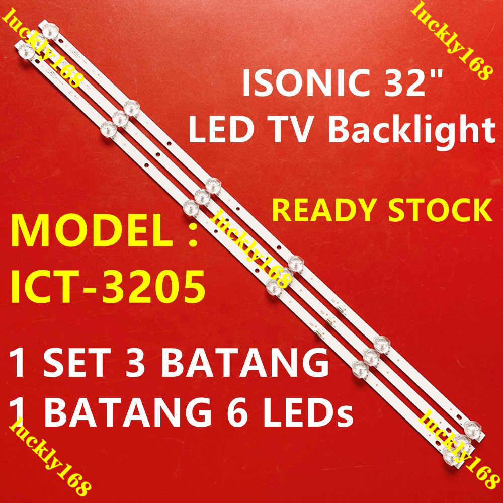 (ใหม่) Ict-3205 ISONIC แบ็คไลท์ทีวี LED 32 นิ้ว 1 ชุด | Shopee Thailand