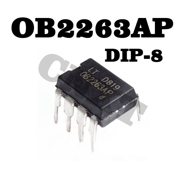 10 ชิ้นต้นฉบับใหม่ OB2263 DIP-8 OB2263AP Lcd Power Management IC ...