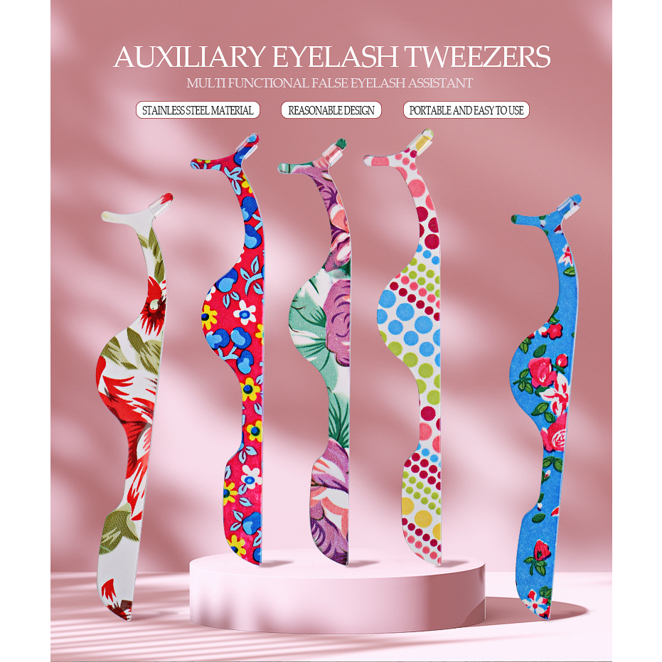 Praeclarus แหนบสเตนเลส 6 แบบ หลากสี สําหรับต่อขนตา DIY | Shopee Thailand