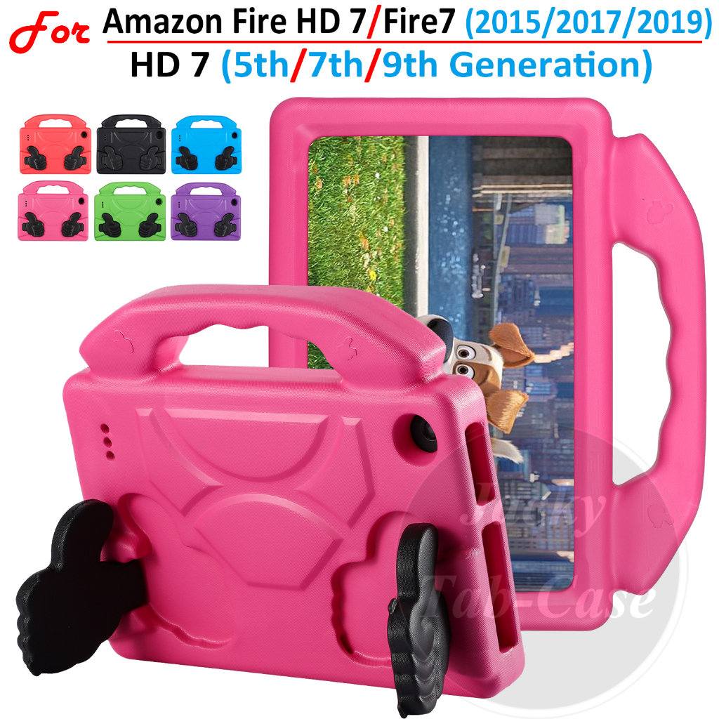 เคส EVA กันกระแทก น้ําหนักเบา พร้อมขาตั้ง สําหรับ Amazon Fire HD 7 5th 7th 9th 12th Generation ...