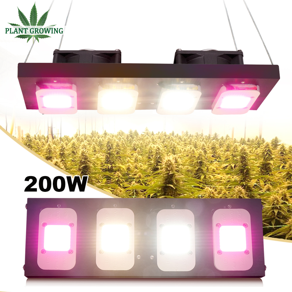 200w LED grow light full spectrum SamsungLM282B DOB chip ไฟปลูกกัญ ไฟ ...