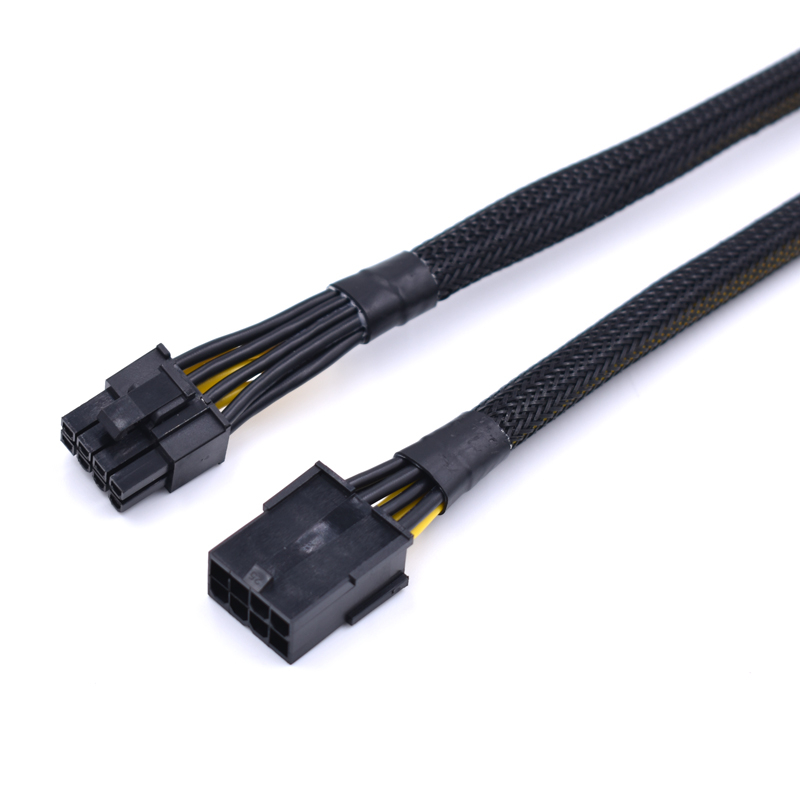 16awg PCIe 8 Pin Female to 8 Pin ชาย GPU PCI Express Power Extension สี ...
