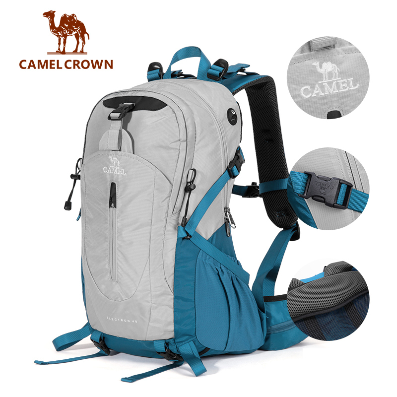 CAMEL CROWN 40Lกระเป๋าเป้สะพายหลังกลางแจ้งเดินทางน้ําหนักเบากระเป๋าเป้สะพายหลังกันน้ําความจุขนาด ...