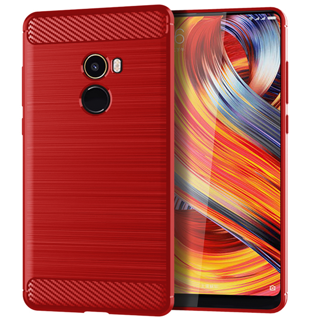 เคสโทรศัพท์ซิลิโคน คาร์บอนไฟเบอร์ กันกระแทก สําหรับ xiaomi Mix2 Max2 Mi max3 pro Mi Mix 2 2s Max ...