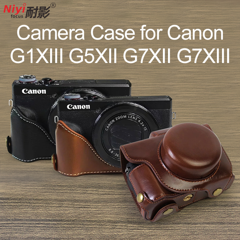 เคสหนัง PU ป้องกันกล้อง แบบเต็มตัว สําหรับกล้อง Canon G5X2 G5XII G1XIII ...