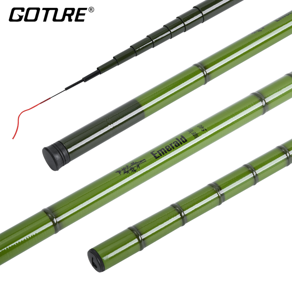 Goture คันเบ็ดตกปลา รุ่น emerald คาร์บอนไฟเบอร์ ขนาด2.7m/ 3.6m/ 4.5m/ 5.4m/ 6.3m/7.2m จัดส่งจาก ...
