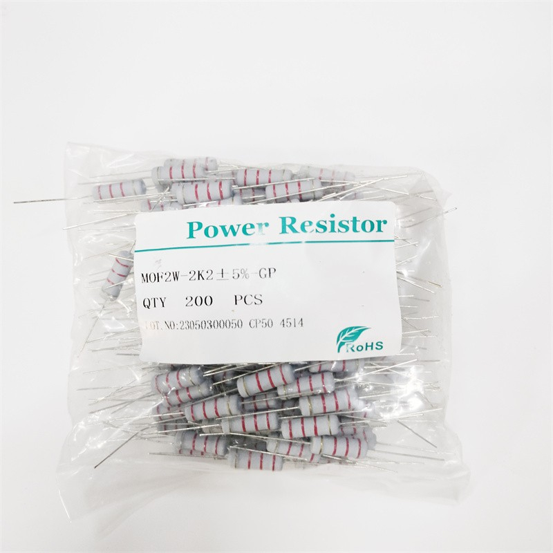 100pcs Carbon Film Resistor 2W 5% 1R 1.5R 1.8R 2R 2.2R 2.4R 2.7R 3R 3.3R 3.6R 3.9R 4.3R 4.7R 5 ...