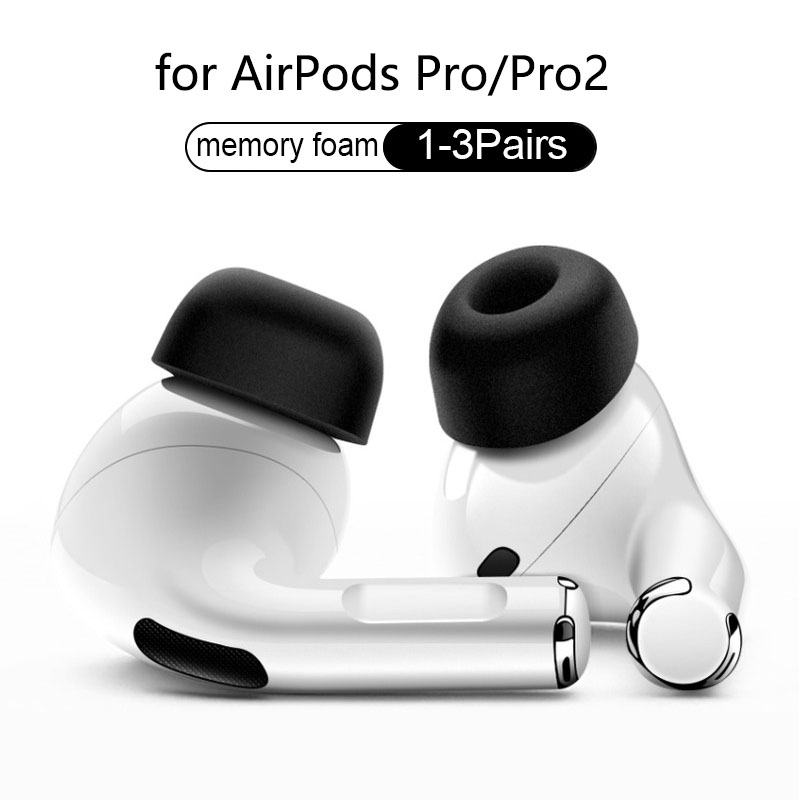 แผ่นโฟมเมมโมรี่ แบบนิ่ม ป้องกันเสียงรบกวน แบบเปลี่ยน สําหรับ AirPods ...