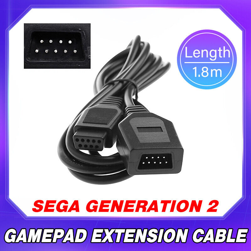 สายเคเบิลต่อขยายควบคุม 9 Pin สําหรับ Sega Genesis MD Mega Drive 1 2 3 ...