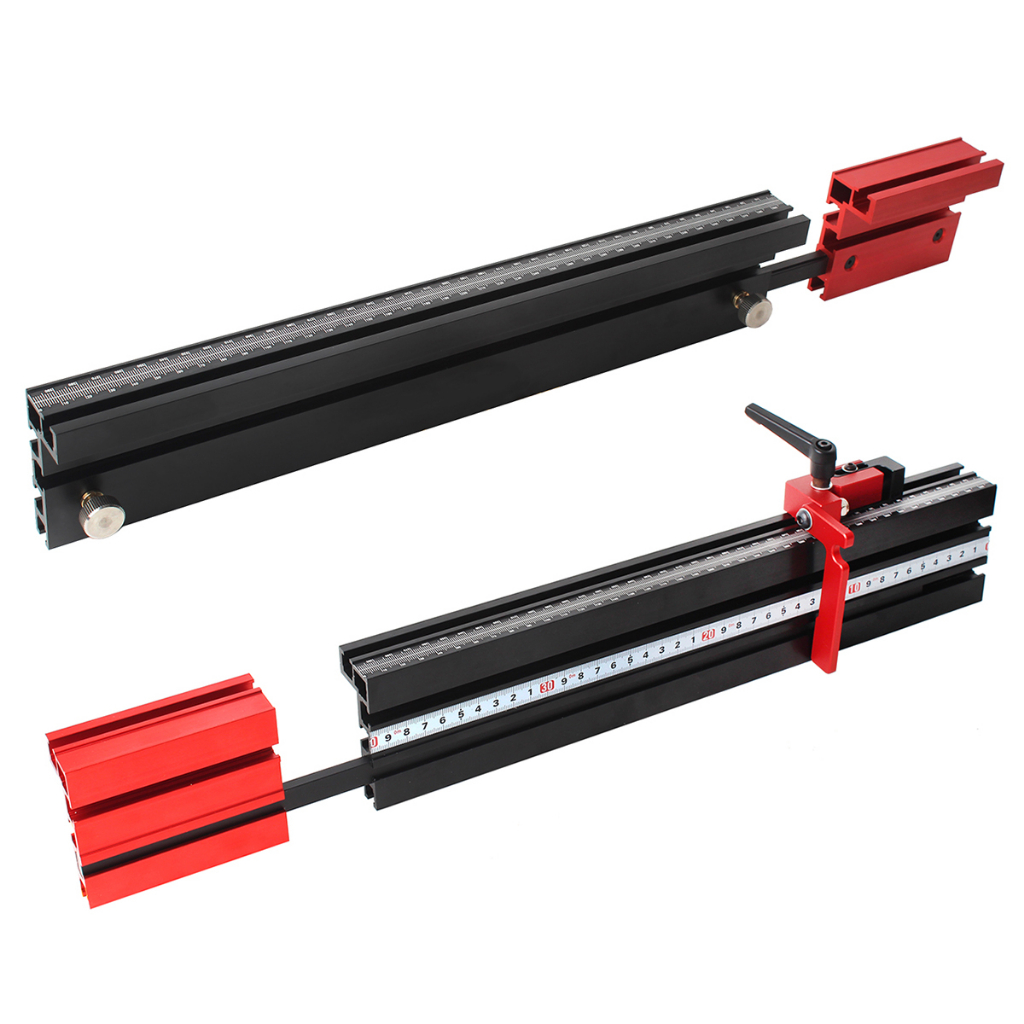 Table Saw Miter Gauge Extension Fence System With Aluminum Miter ...