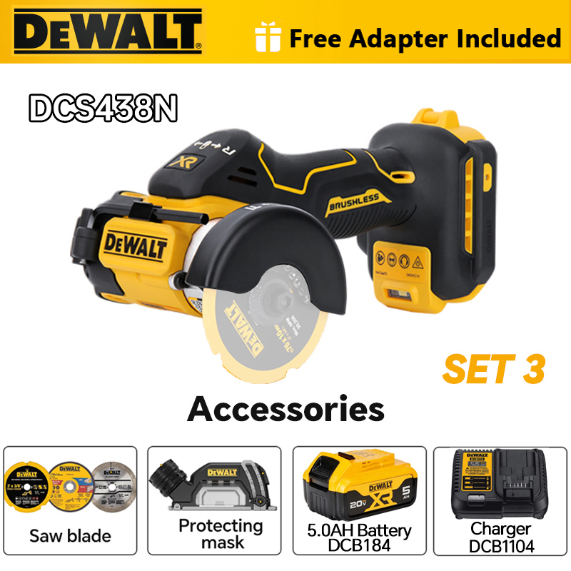 Dewalt DCS438 เลื่อยไฟฟ้า 20V Brushless Lithium-Ion 3 นิ้ว เครื่องตัด ...