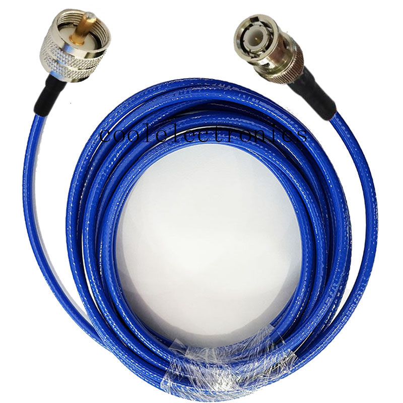 สายเคเบิลเชื่อมต่อ RG142 UHF PL259 ตัวผู้ เป็น BNC ตัวผู้ RF โคแอ็กซ์ ...
