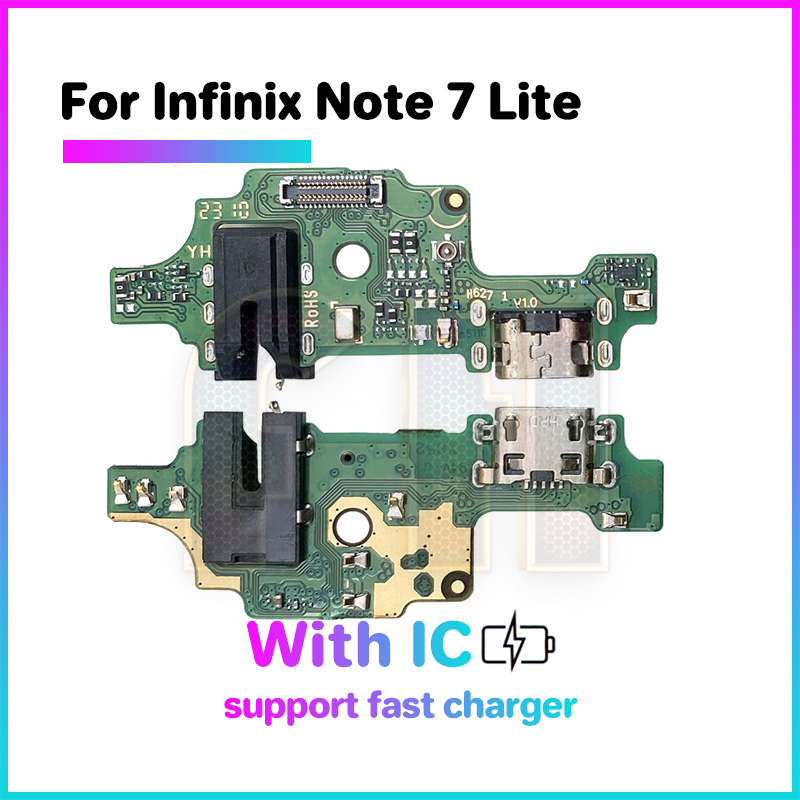 บอร์ดพอร์ตชาร์จ USB สําหรับ Infinix note 7 lite X656 พร้อม IC USB ...