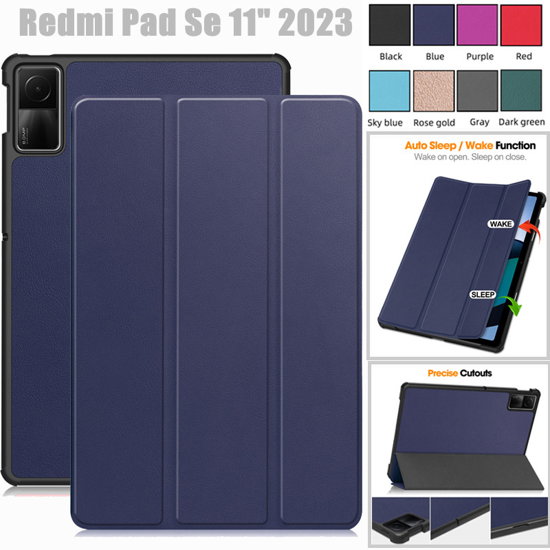 Xiaomi Redmi Pad Se Tablet 11 inch Cover PU Leather Case with Auto Wake ...