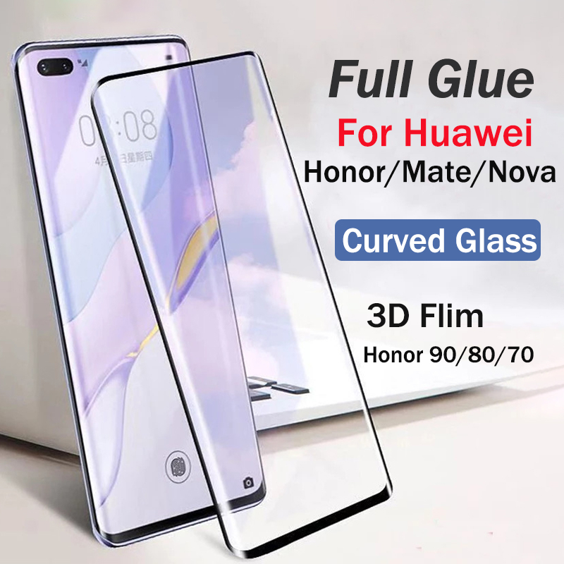 กาวฟิล์มแก้วสําหรับ Honor 200 Pro/100/X9a/X9b/X9c/90/80/70/50 Mate 50 Pro Nova 10 Pro Full ...