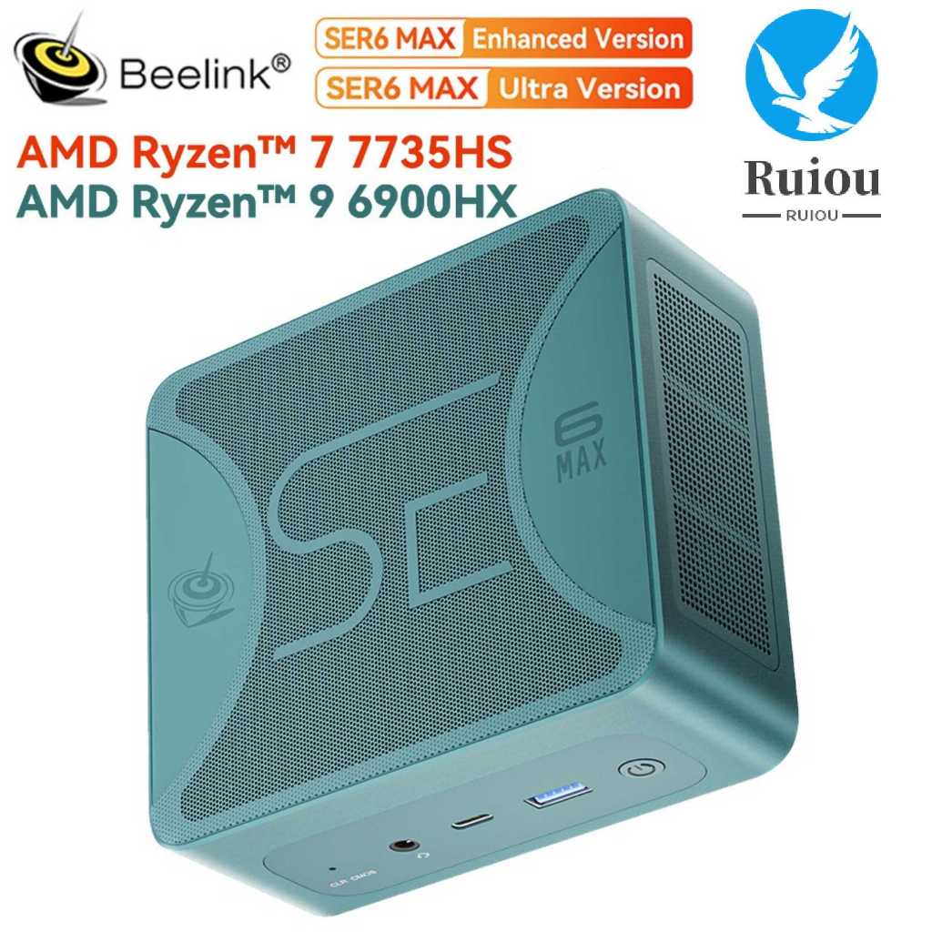 Beelink SER6 Max AMD Ryzen 7 7735HS//6900HX MINI PC Windows 11Pro DDR5 ...