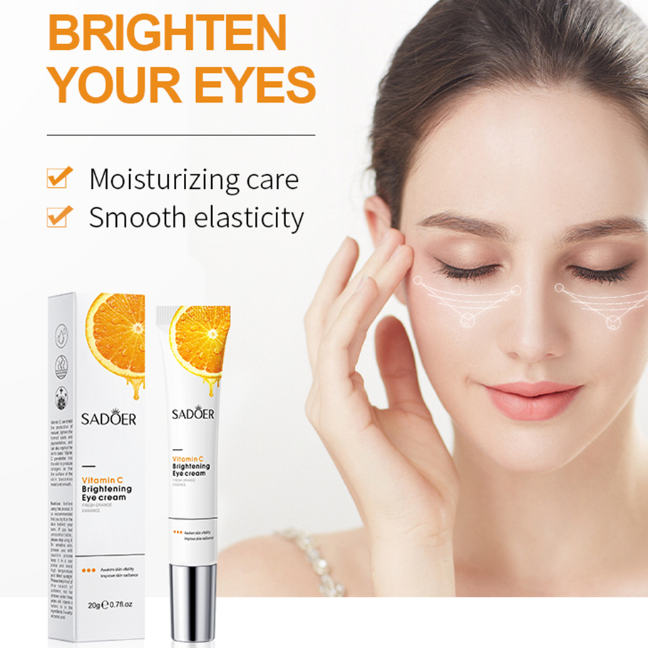Sadoer อายครีมวิตามินซี ลดริ้วรอยใต้ตาคล้ําใต้ตา ขนาด 20 กรัม | Shopee Thailand
