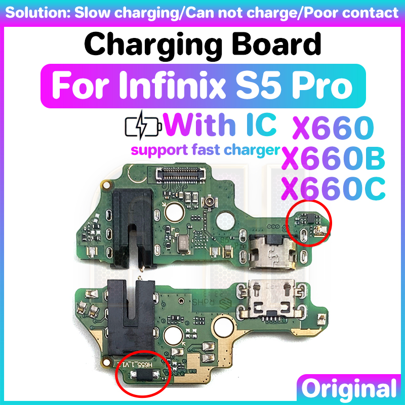 บอร์ดพอร์ตชาร์จ USB สําหรับ Infinix S5 PRO S5P X660 X660C X660B ...