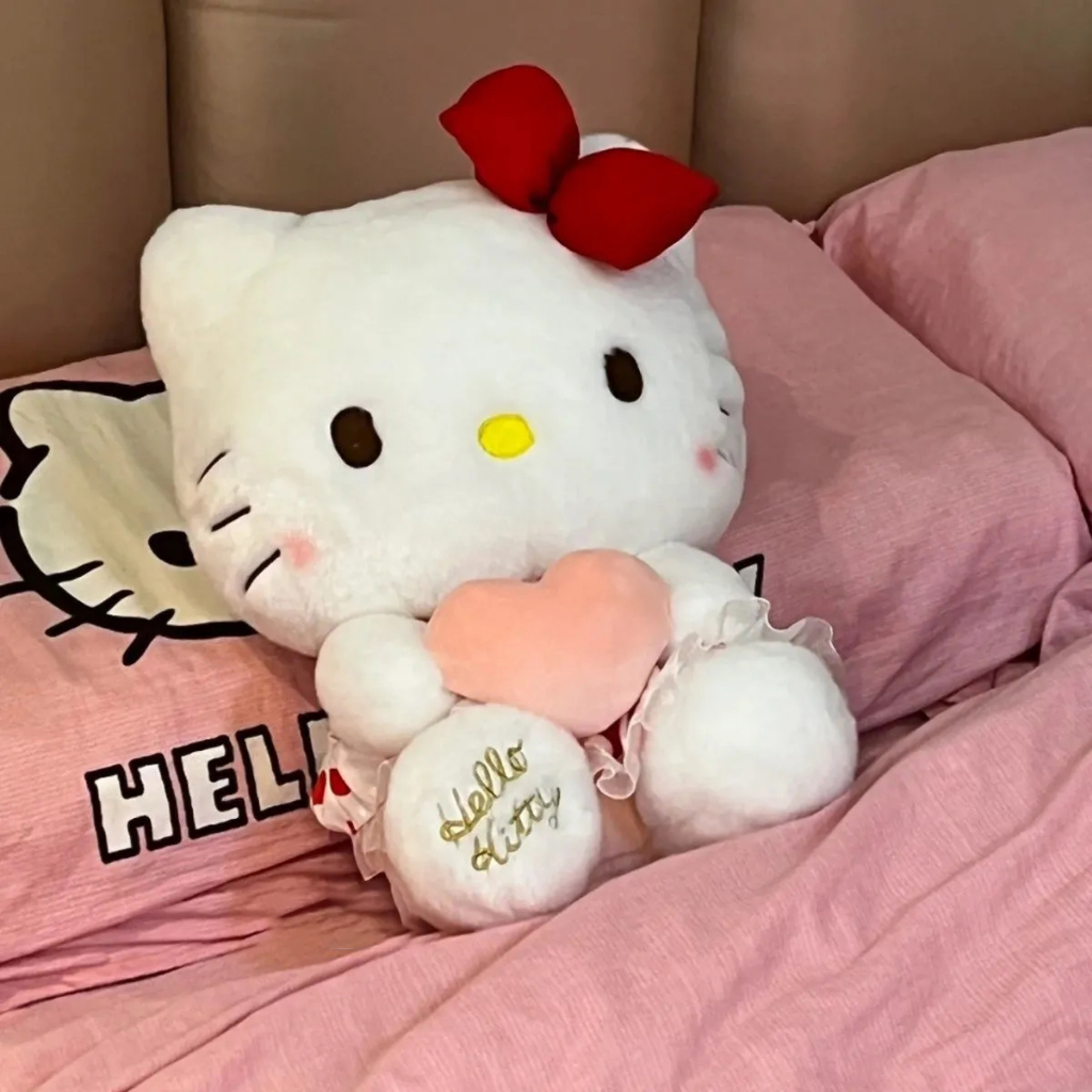 【Swoan】30/40CM Sanrio ตุ๊กตาคิตตี้ Hello Kitty ตุ๊กตาแมวหน้าคิตตี้ ...