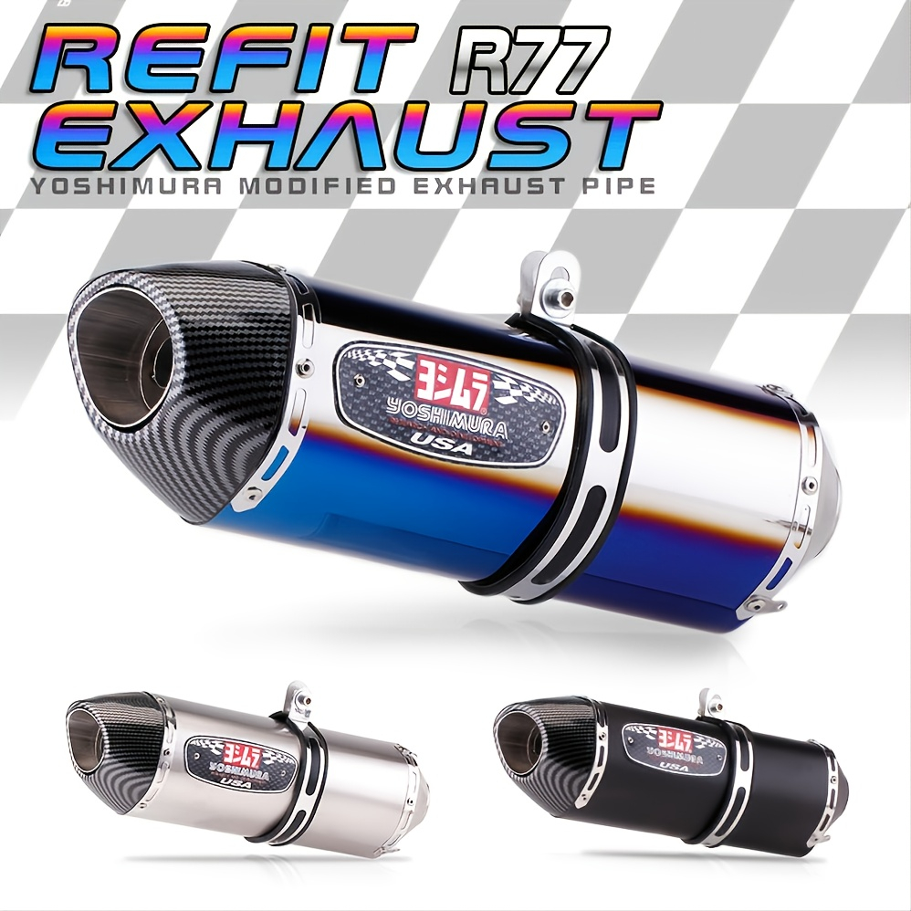 ท่อไอเสีย Yoshimura R77 51 มม. พร้อมตัวฆ่า DB | Shopee Thailand