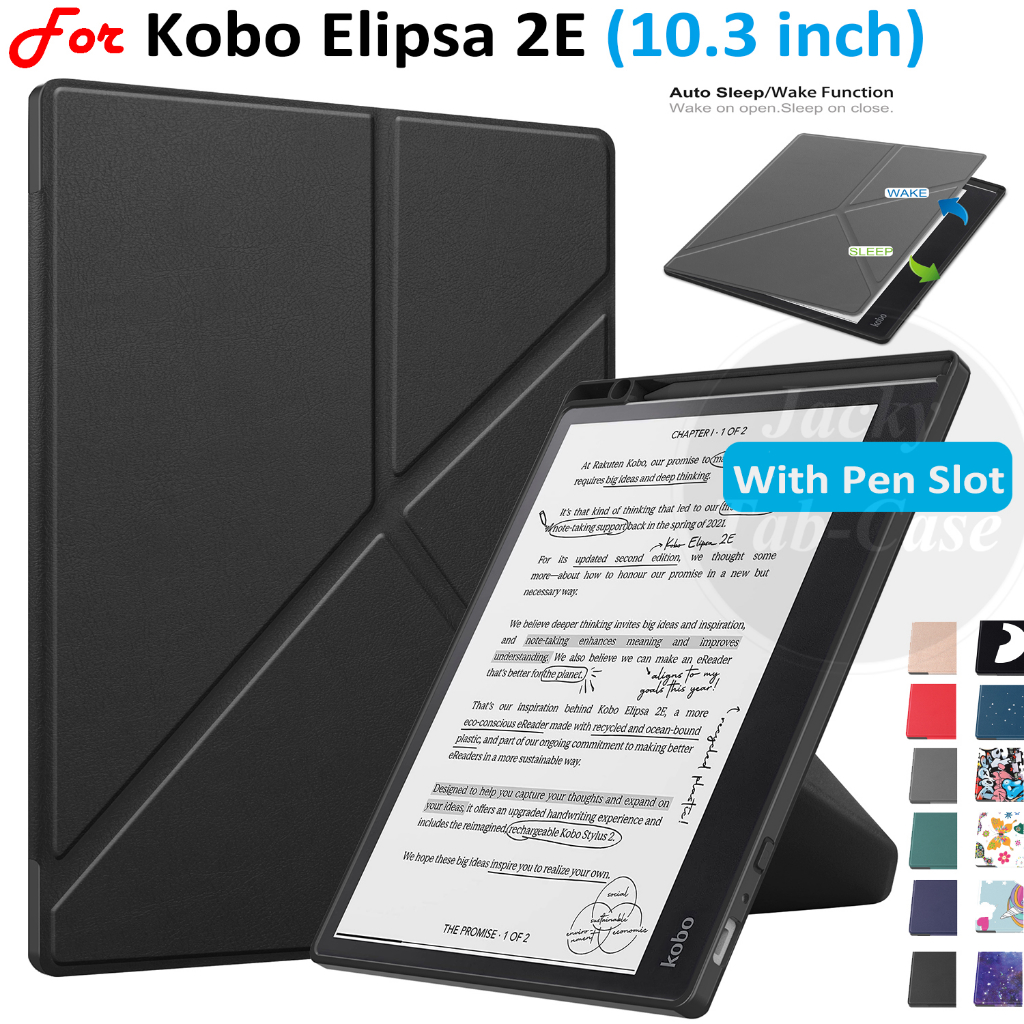 สําหรับ Kobo Elipsa 2E 10.3 นิ้ว PU ปกหนัง Magnetic Flip Stand Case ...