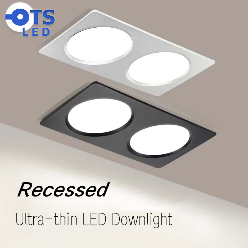 TS LED อลูมิเนียม ไฟเพดาน แผงไฟ 9W 18W 24W 36W AC85-265V ไฟตู้โชว์ ไฟ ...
