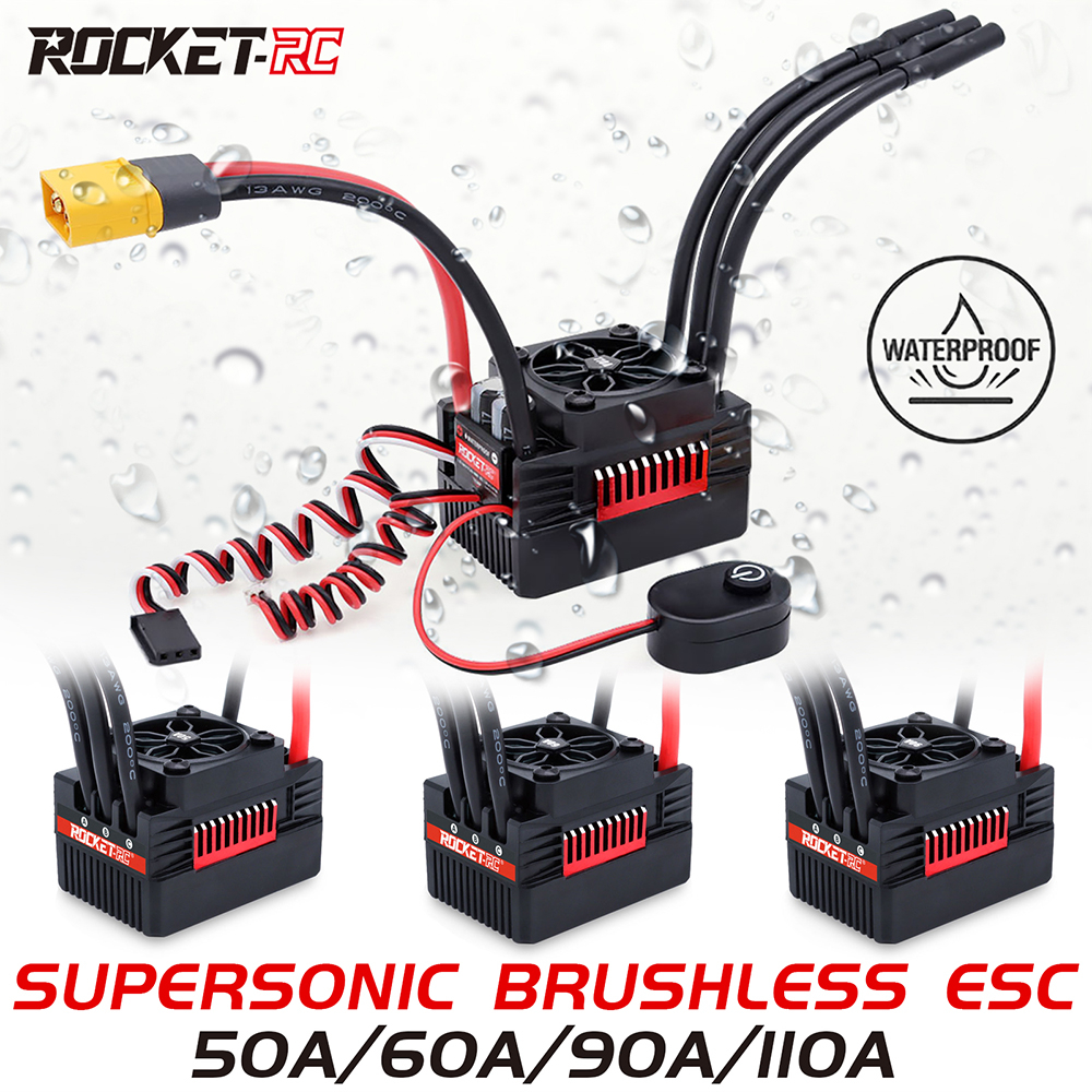 Surpass Hobby ESC Brushless Rocket-RC V2 Supersonic 50A 60A 90A 110A ...