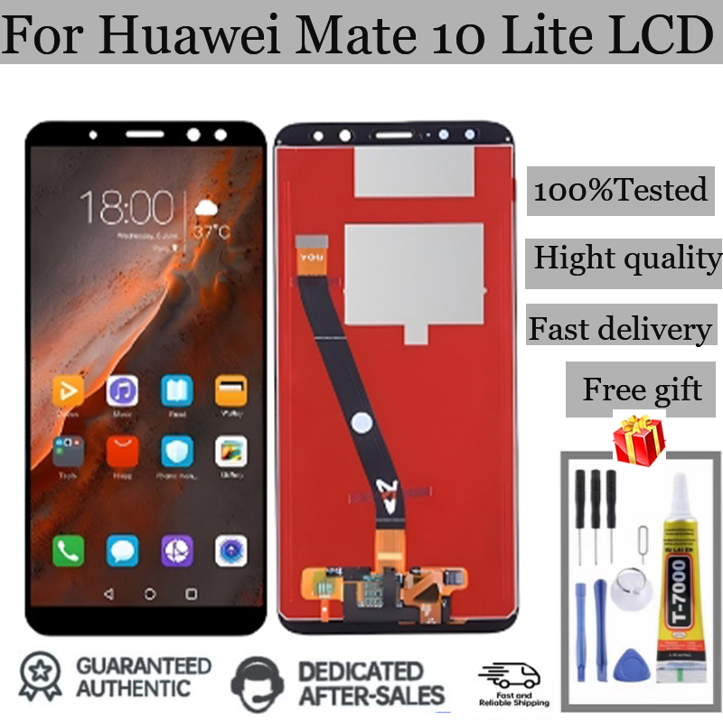 อะไหล่หน้าจอสัมผัส LCD พร้อมกรอบ สําหรับ Huawei Mate 10 Lite RNE-L21 RNE-L22 RNE-L01 RNE-L02 RNE ...