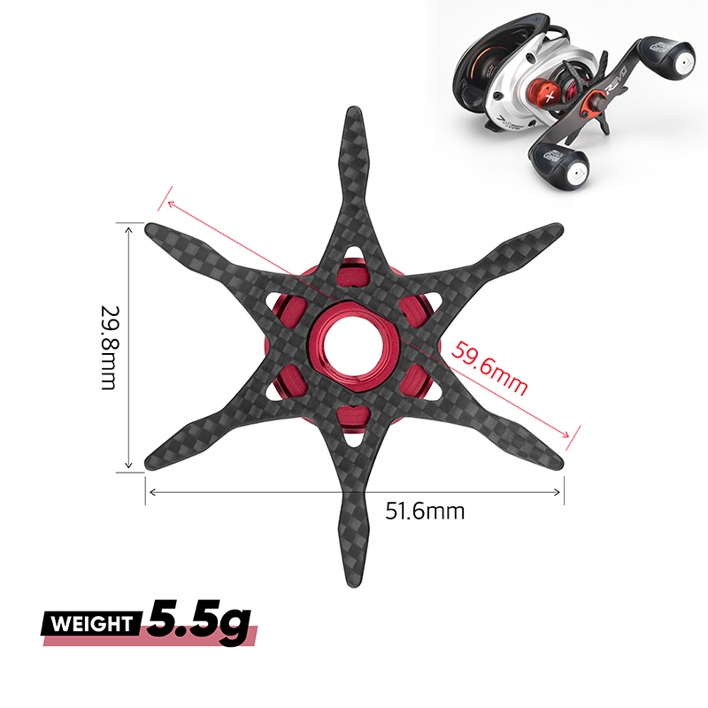 Gomexus Star Drag 60mm อุปกรณ์เสริมรอกตกปลา สําหรับ Abu Garcia Pro Max ...