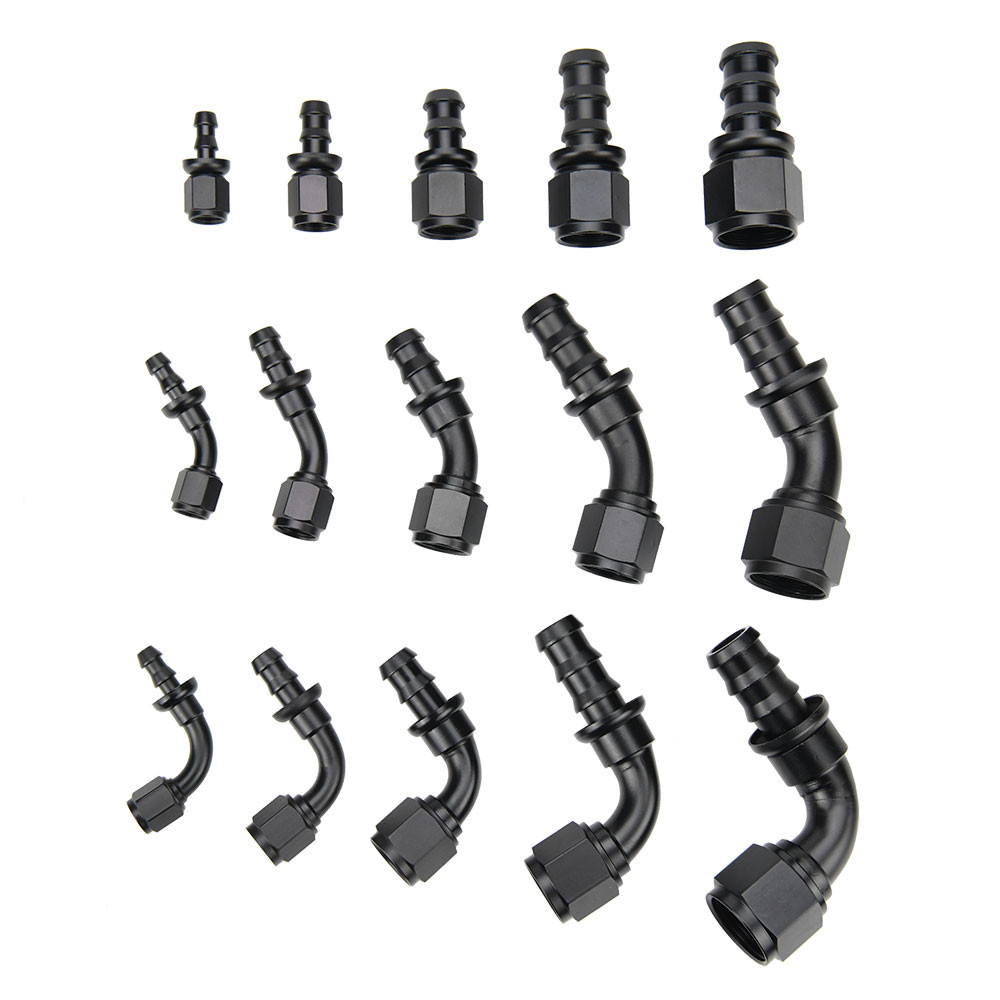 อะแดปเตอร์ข้อต่อท่อน้ํามันเชื้อเพลิง AN4 AN6 AN8 AN10 AN12 0° 45° 90 ...