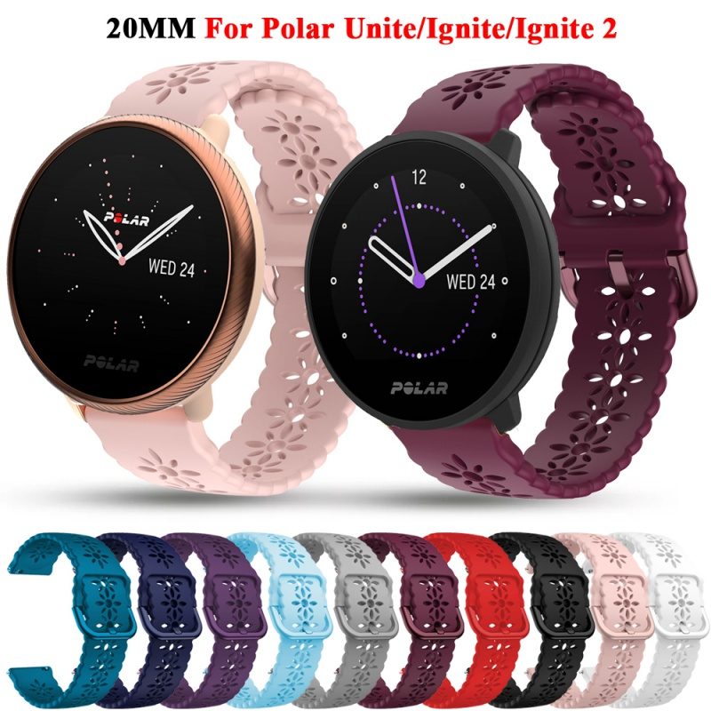 สายนาฬิกาข้อมือซิลิโคน 20 มม. สําหรับ Polar Ignite 2 Unite Smart Watch ... สายนาฬิกาข้อมือซิลิโคน 20 มม. สําหรับ Polar Ignite 2 Unite Smart Watch ...