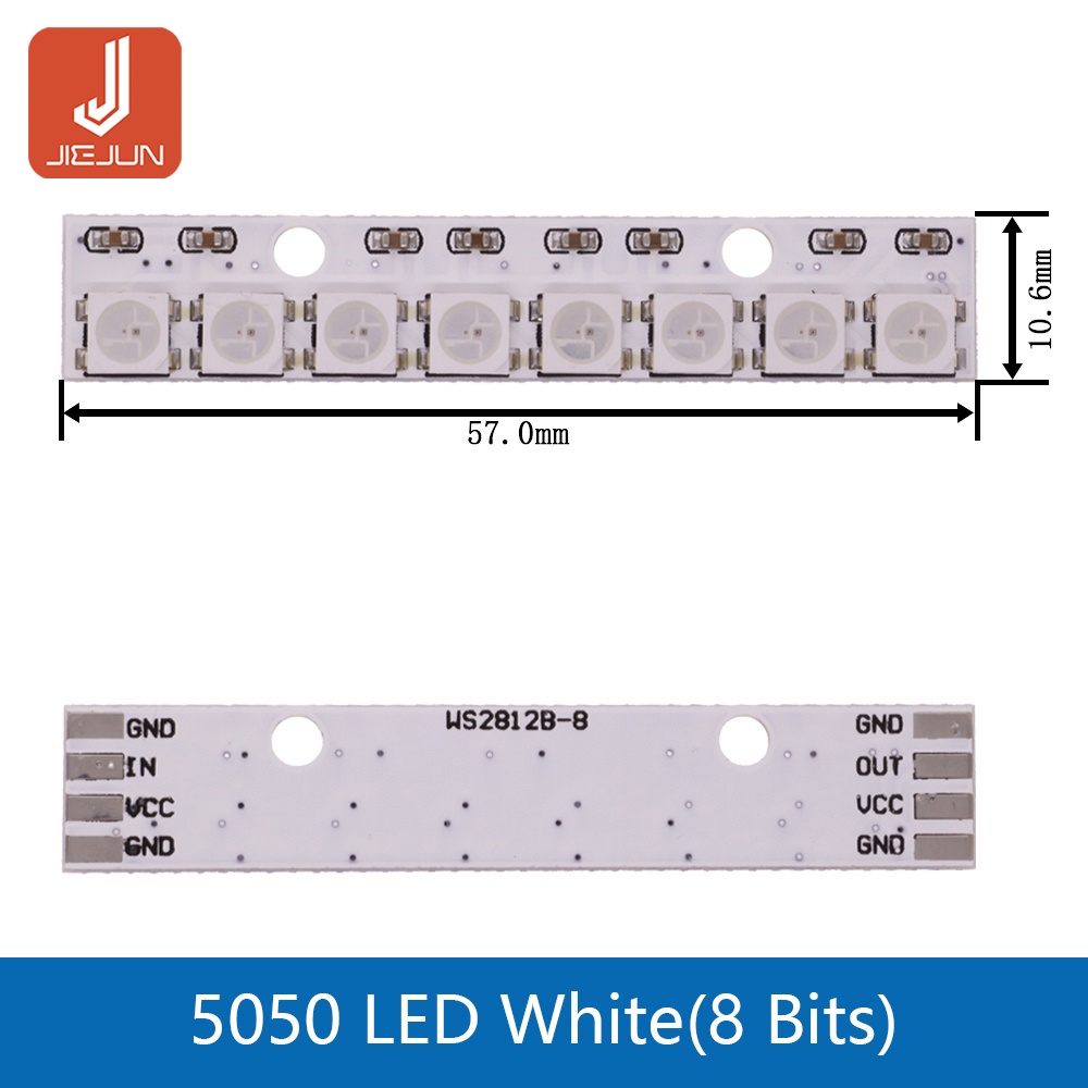 แหวนไฟ LED RGB 1 3 4 7 8 9 12 16 24 32 Bits WS2812 5050 RGB พร้อมไดร ...