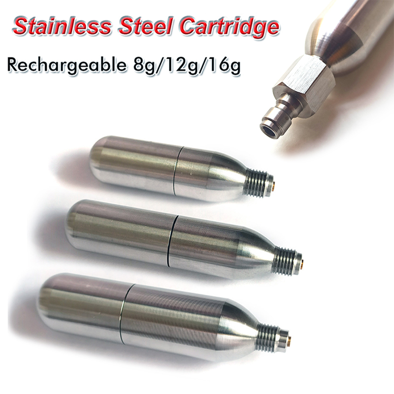 ชุดชาร์จเร็ว Co2 เติมได้ สําหรับกระบอกสูบ รีไซเคิล 8g 12g 16g (ไม่รวมแก๊ส) | Shopee Thailand