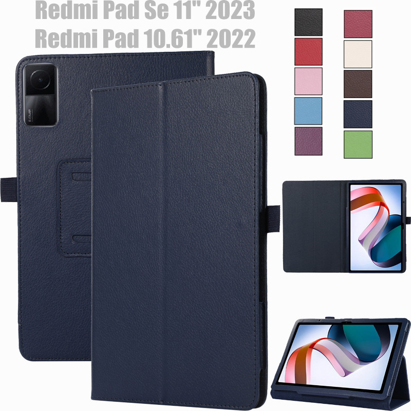 Xiaomi Redmi Pad Se 11 Inch 2023 Litchi Pattern Solid Colored Flip ...